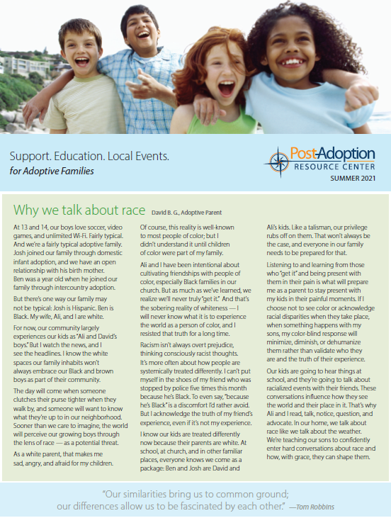 Newsletters - Post Adoption Resource Center