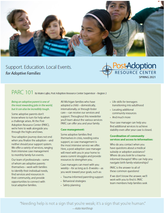 Newsletters - Post Adoption Resource Center